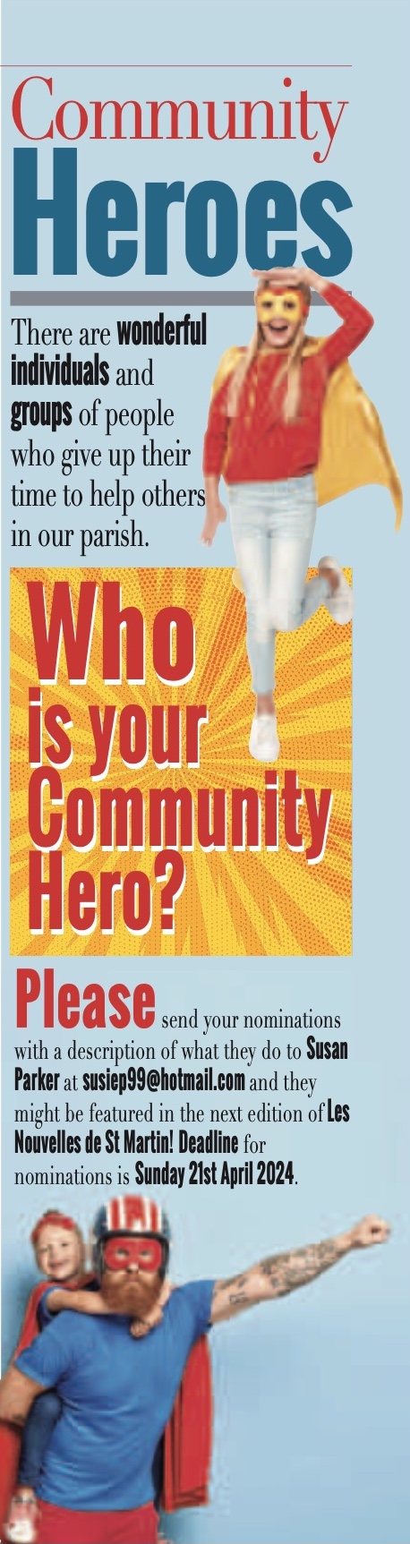 Community Heroes - Nominations Wanted | Parish of St Martin